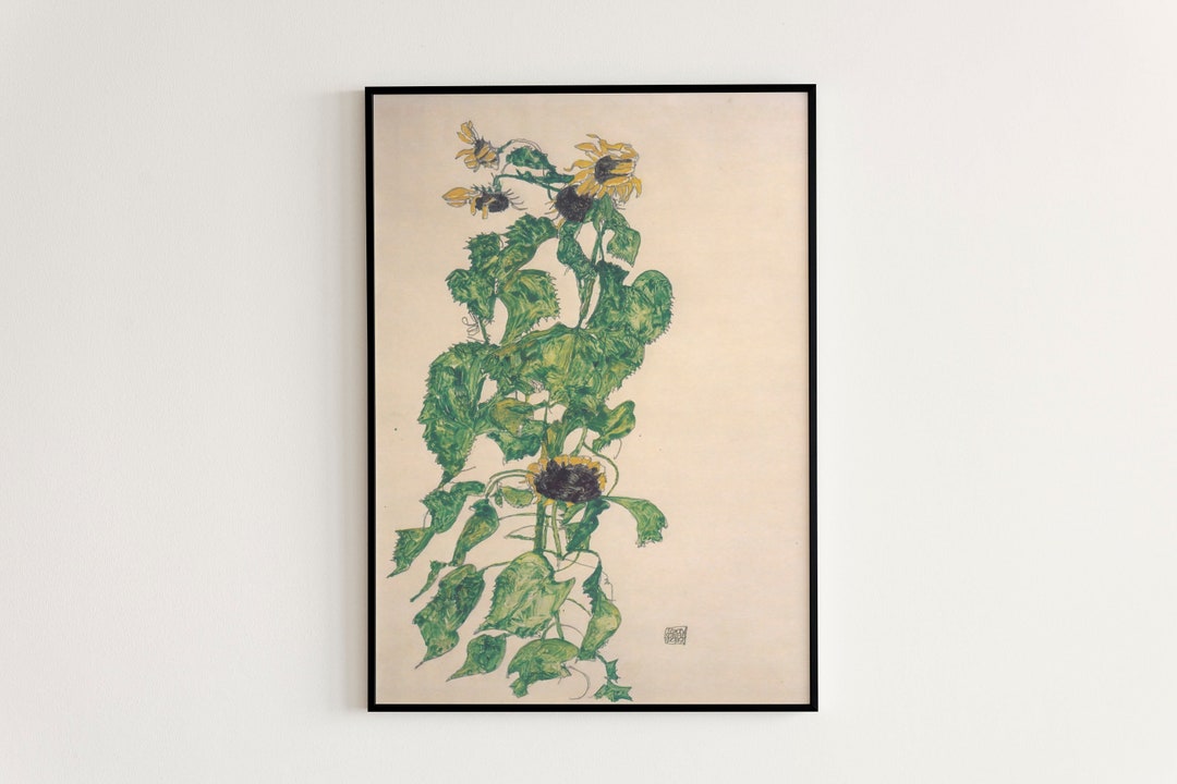 Sunflower sonnenblumen by Egon Schiele 1917 Expressionism, Flower ...