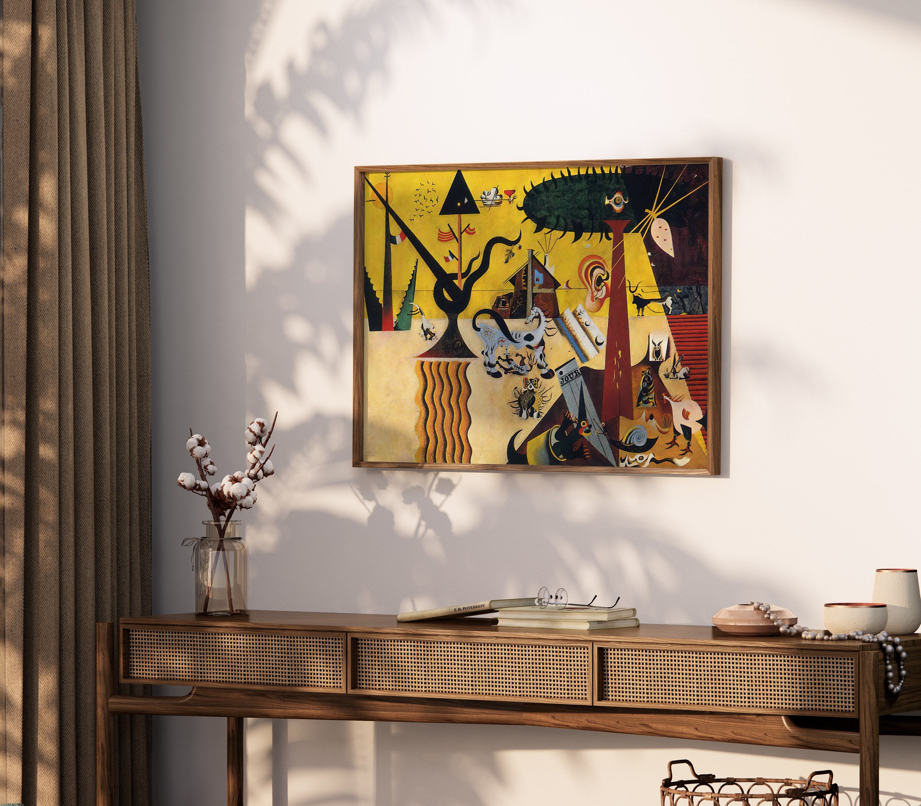 The Tilled Field by Joan Miró 1923 Surrealism, Landscape - Etsy