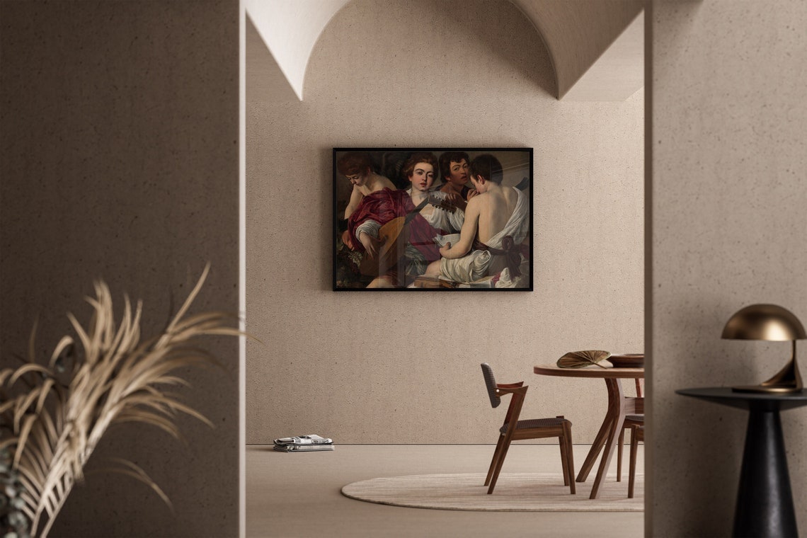 The Musicians by Caravaggio 1595 Baroque, Tenebrism, Genre Painting - Etsy