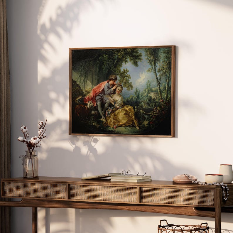The Four Seasons, Spring by François Boucher 1755 | Rococo Art Print ...