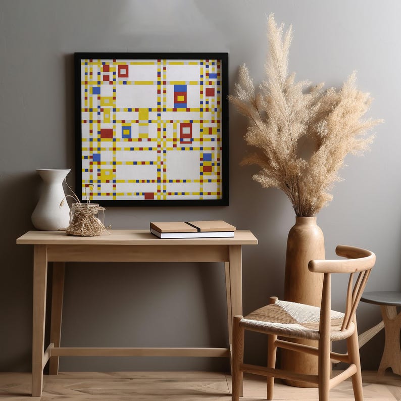 Broadway Boogie Woogie by Piet Mondrian 1942 | Abstract Art Print ...