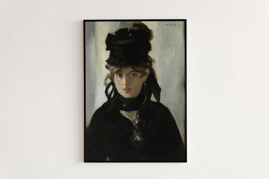 Berthe Morisot With a Bouquet of Violets by Édouard Manet 1872 ...