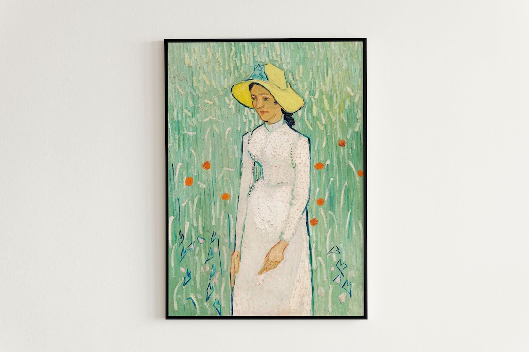 Girl in White by Vincent Van Gogh 1890 Post-impressionism, Portrait - Etsy