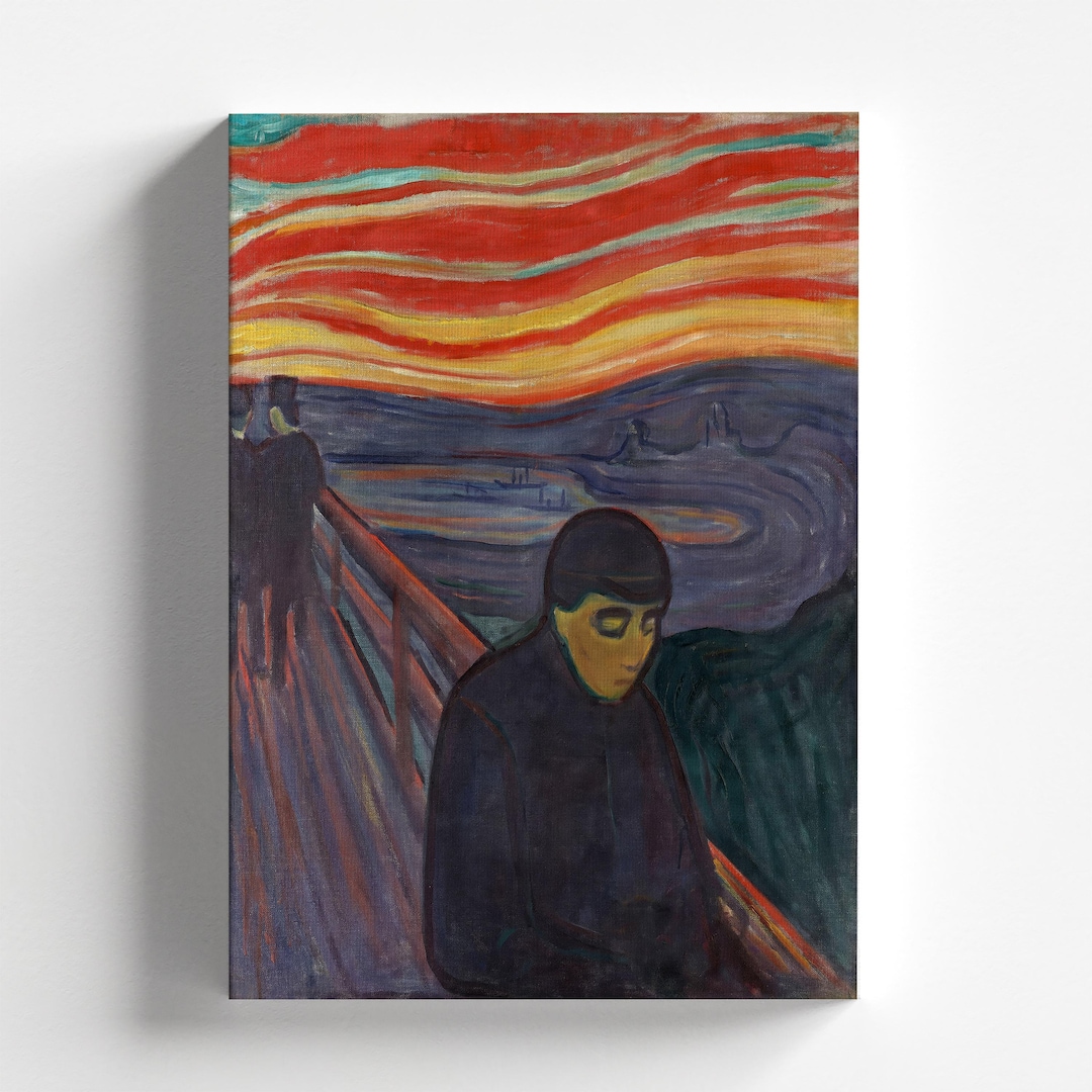 Despair by Edvard Munch 1894 | Expressionist Art Print (D0025) - Etsy