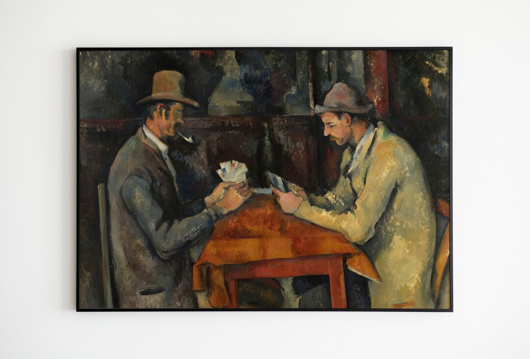 The Card Players les Joueurs De Cartes by Paul Cézanne 1895 Post ...