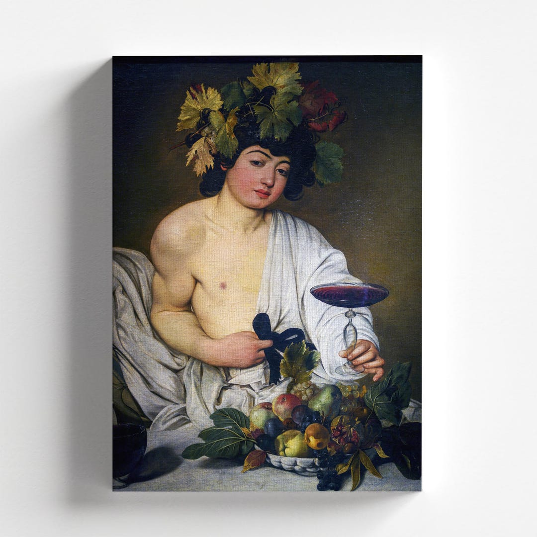 Bacchus by Caravaggio 1598 | Baroque Art Print (B4510) - Etsy