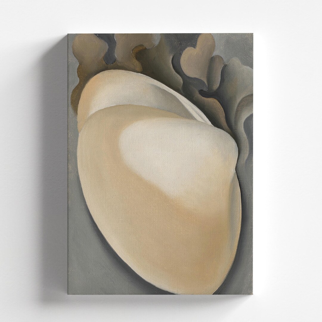 Tan Clam Shell With Seaweed by Georgia O'keeffe 1926 | American Art ...