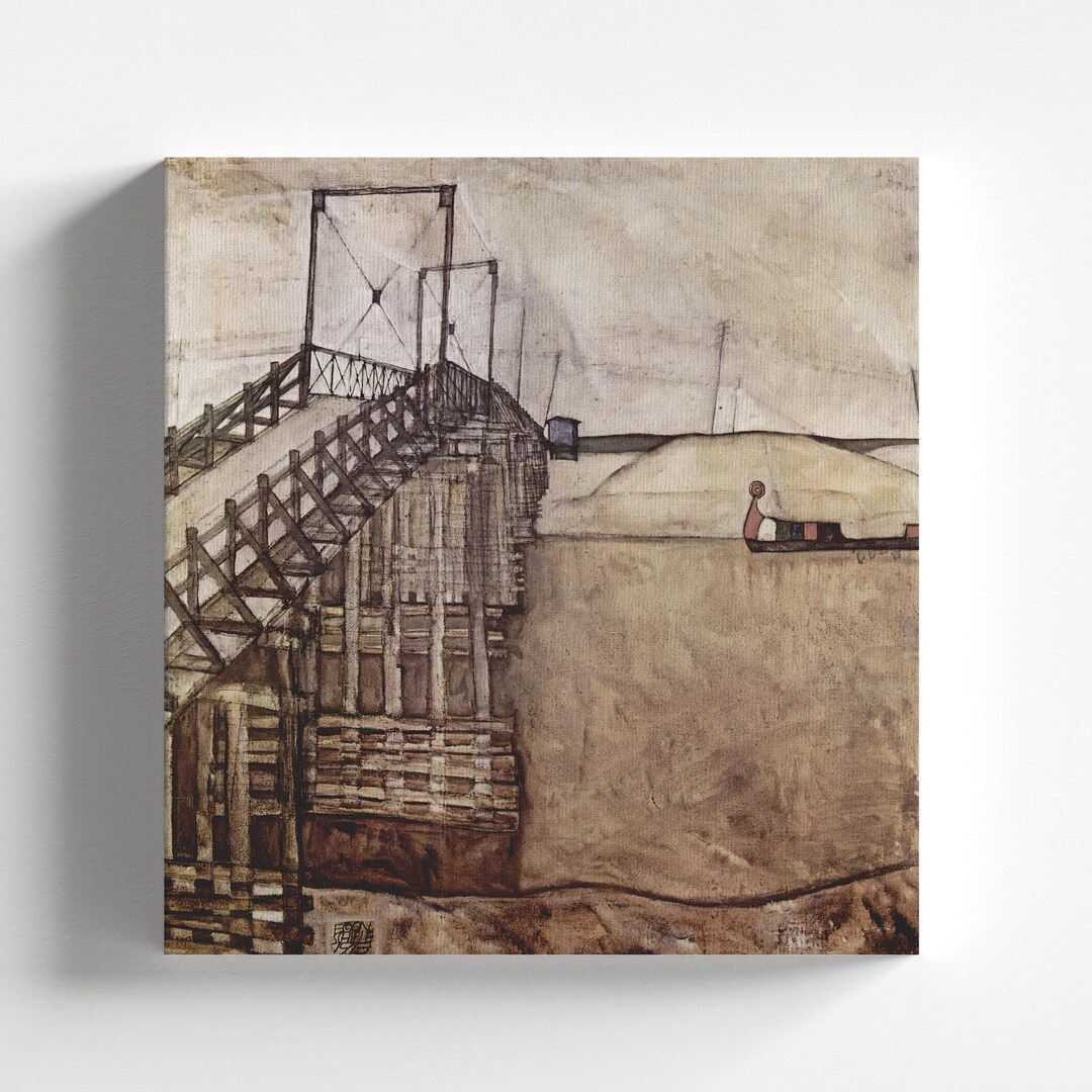 The Bridge by Egon Schiele 1913 | Expressionism Art Print (B4837) - Etsy