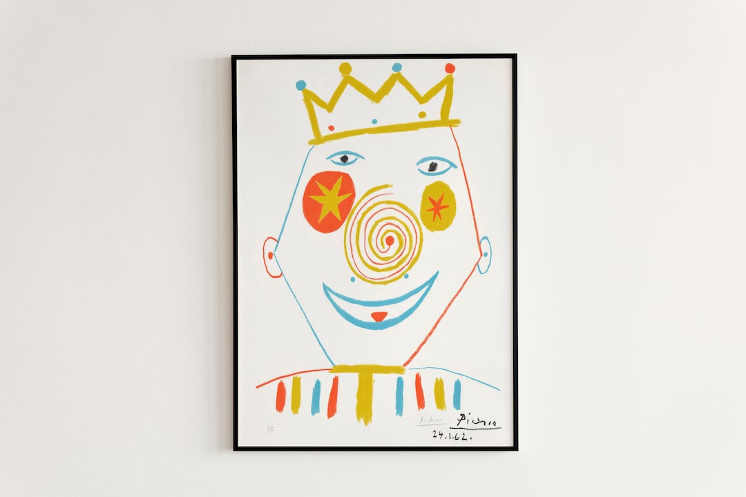 The Clown le Clown by Pablo Picasso 1962 Lithograph - Etsy