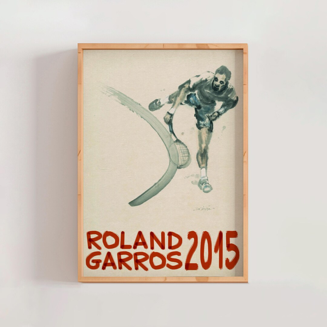 Roland Garros French Open 2015 Poster, Du Zhenjun, Modern French Art ...