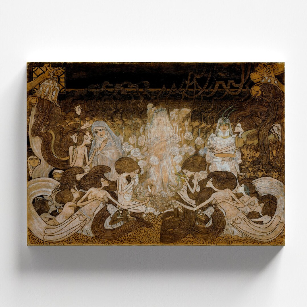 The Three Brides by Jan Toorop 1892-93 | Symbolism Art Print (D0969) - Etsy