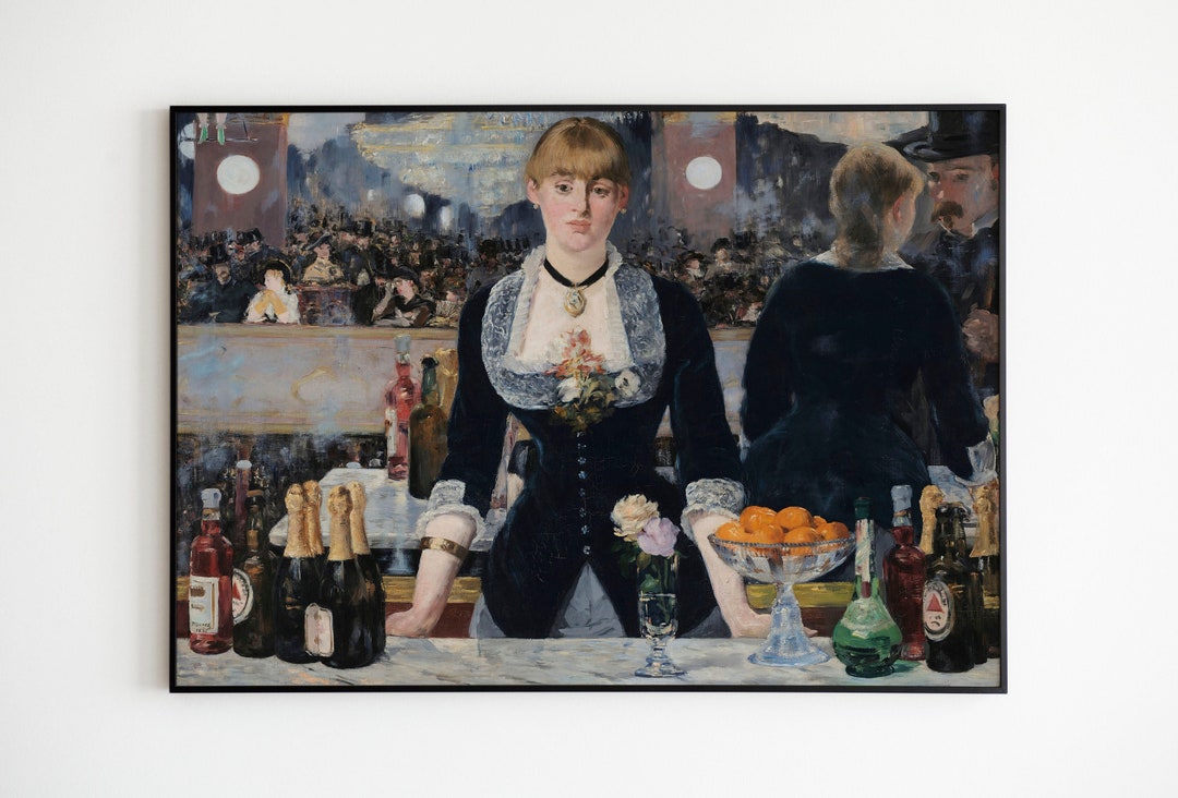 A Bar at the Folies-bergère un Bar Aux Folies Bergère by Édouard Manet ...