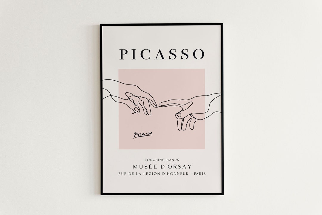Touching Hands Pablo Picasso Poster Home Decor Poster Housewarming ...