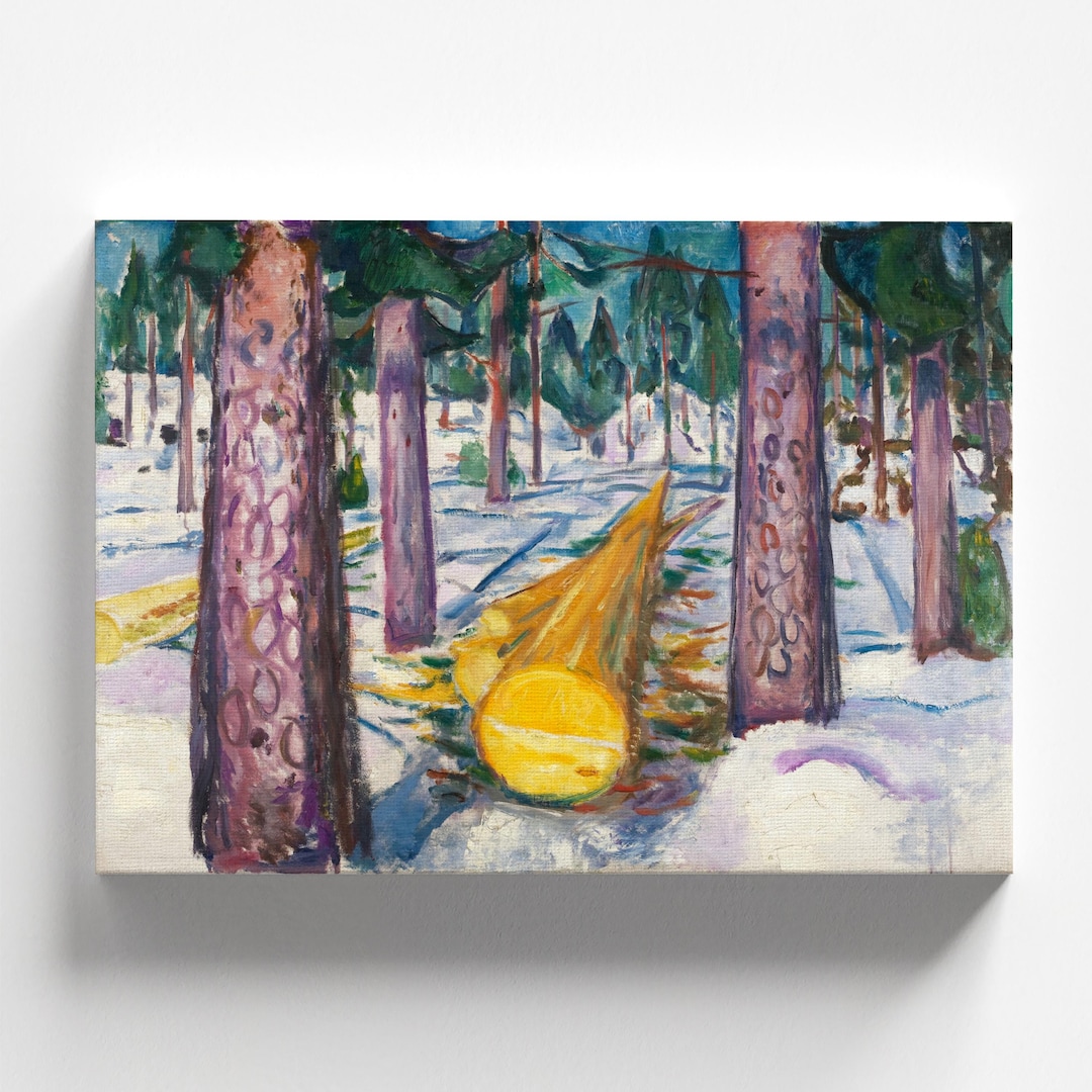 The Yellow Log by Edvard Munch 1912 | Expressionist Art Print (D0602 ...