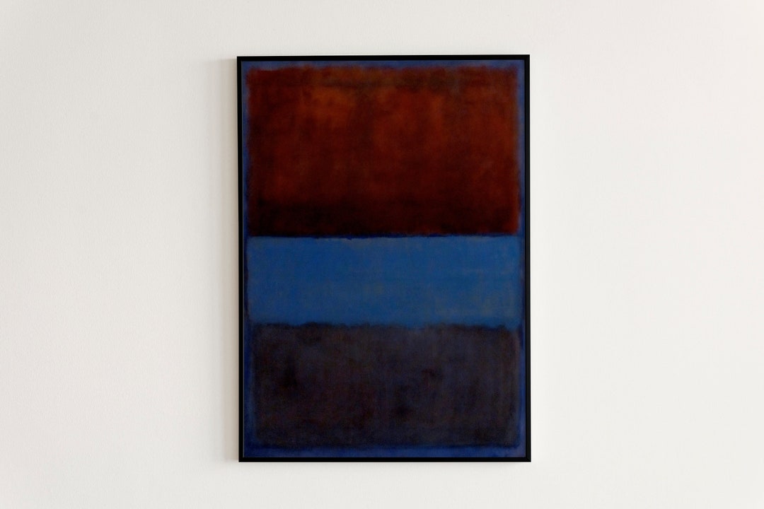 No. 61 rust and Blue by Mark Rothko 1953 Color Field Painting, Abstract ...