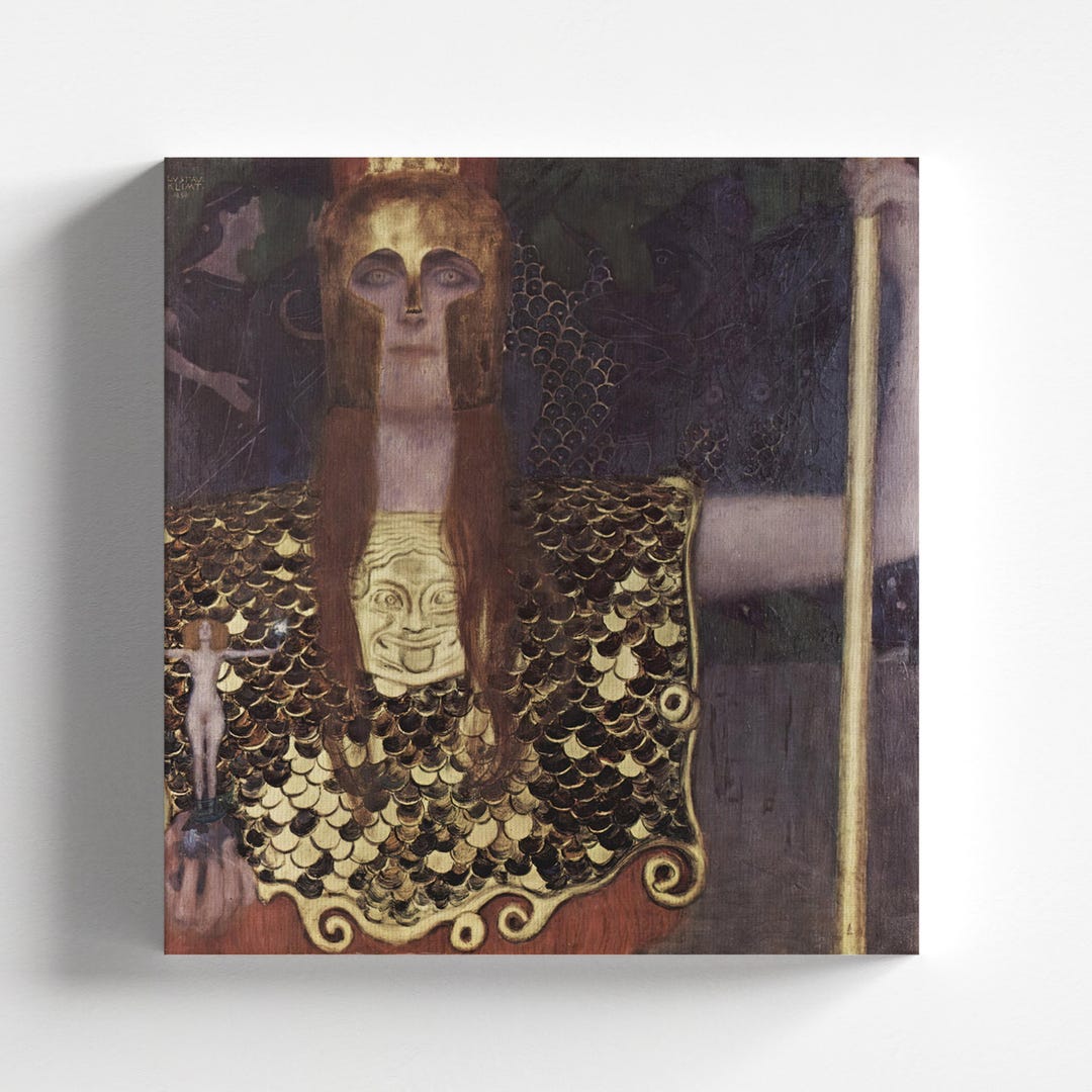 Pallas Athena by Gustav Klimt (1898) | Art Nouveau (modern ...