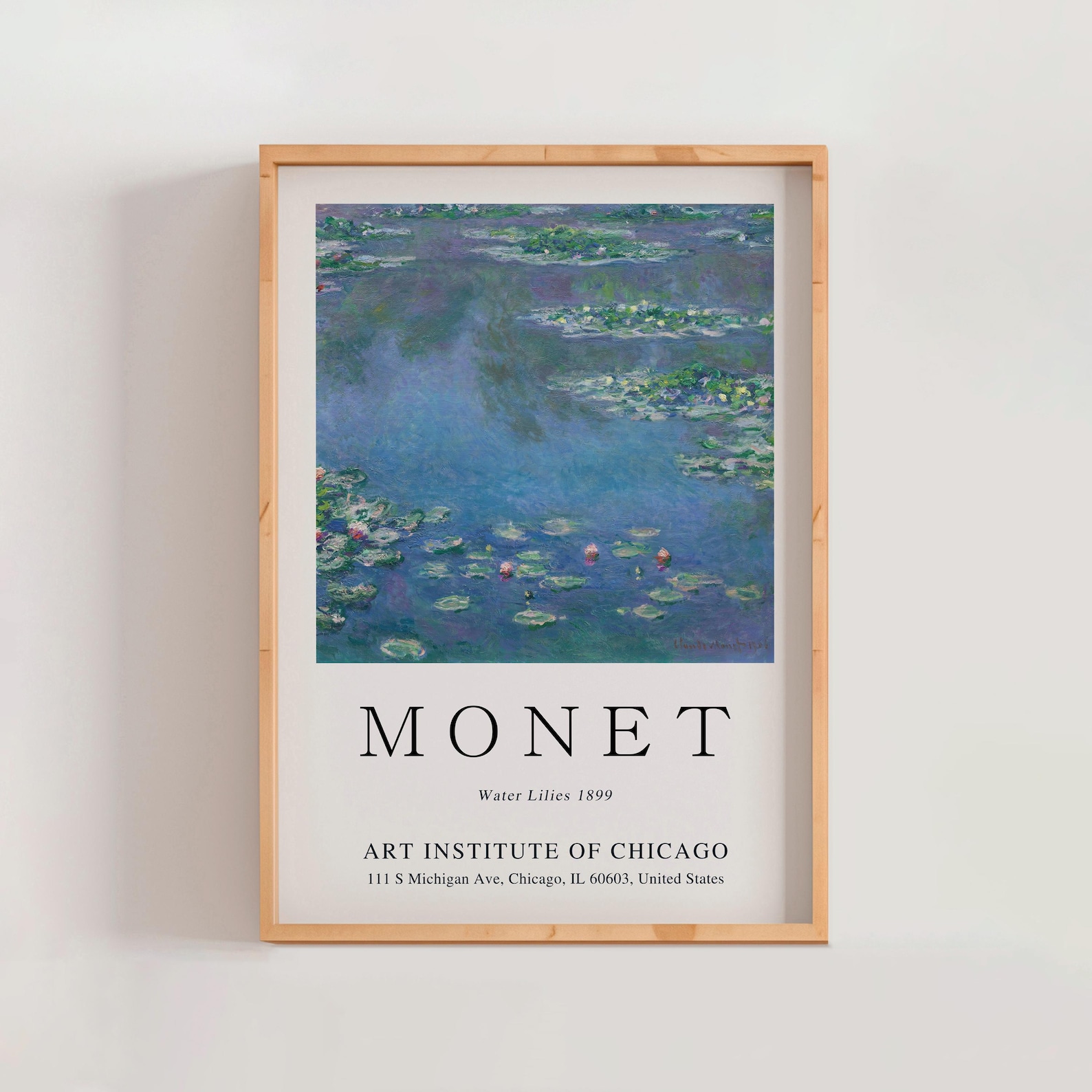 Claude Monet Water Lilies Poster, Landscape Impressionism Home Decor ...