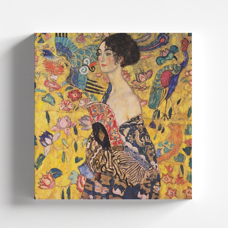Lady With Fan Klimt - Etsy
