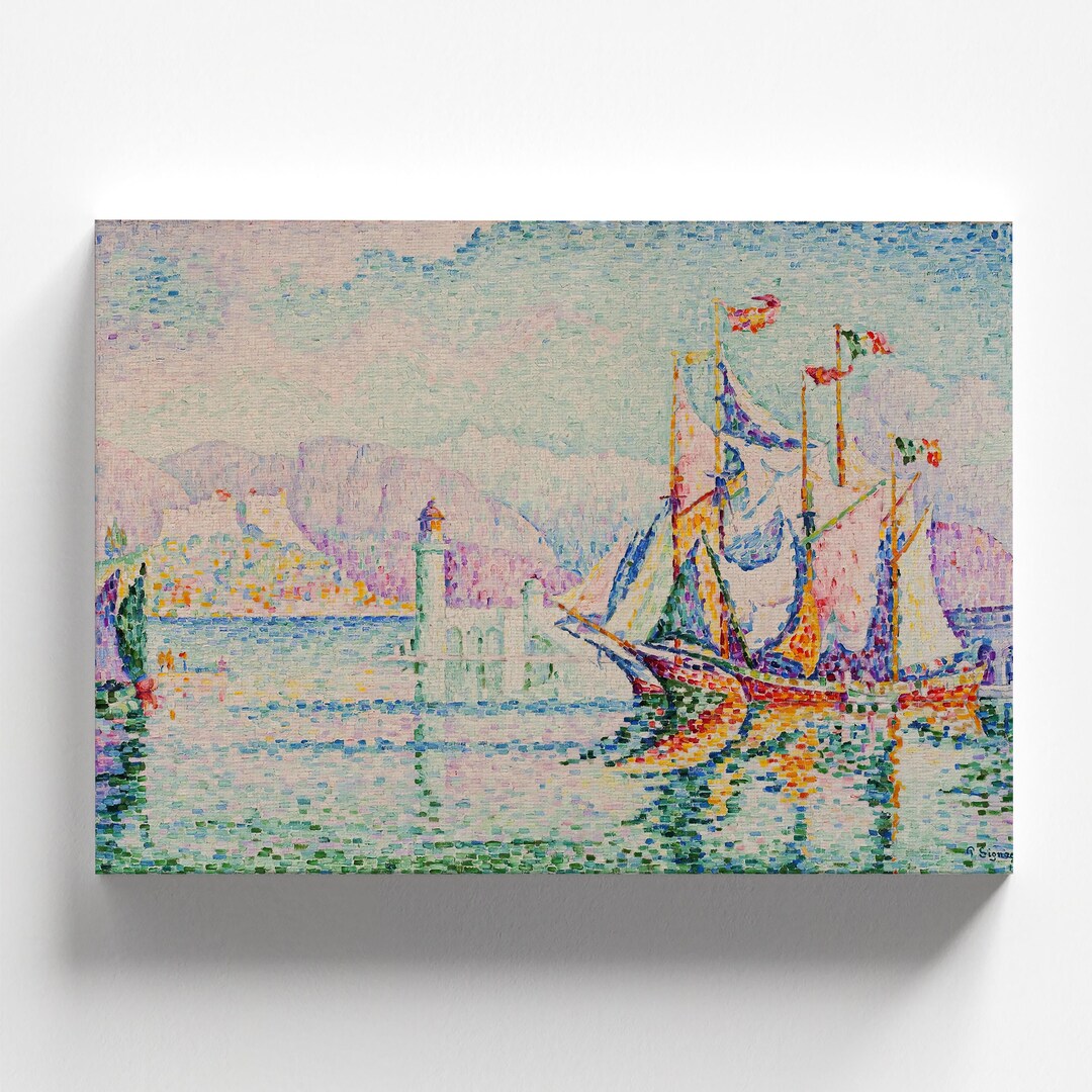 Antibes – Morning by Paul Signac | Post-impressionism Art Print (B4469) - Etsy