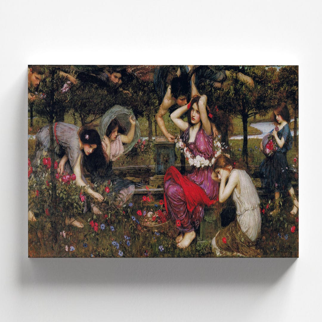 Flora and the Zephyrs by John William Waterhouse 1898 | Pre-raphaelite ...