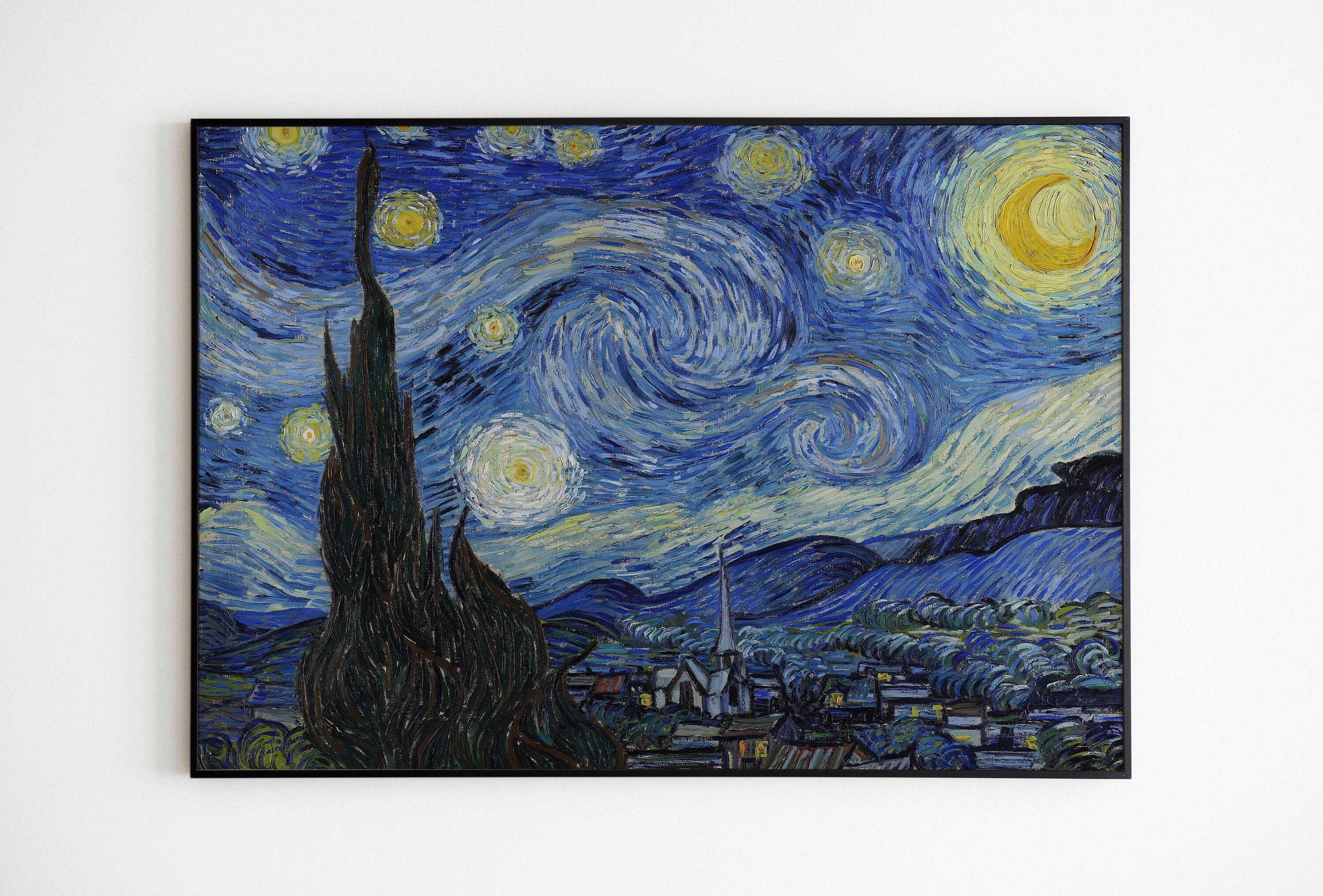 The Starry Night by Vincent Van Gogh 1889 Post-impressionism, Modern ...