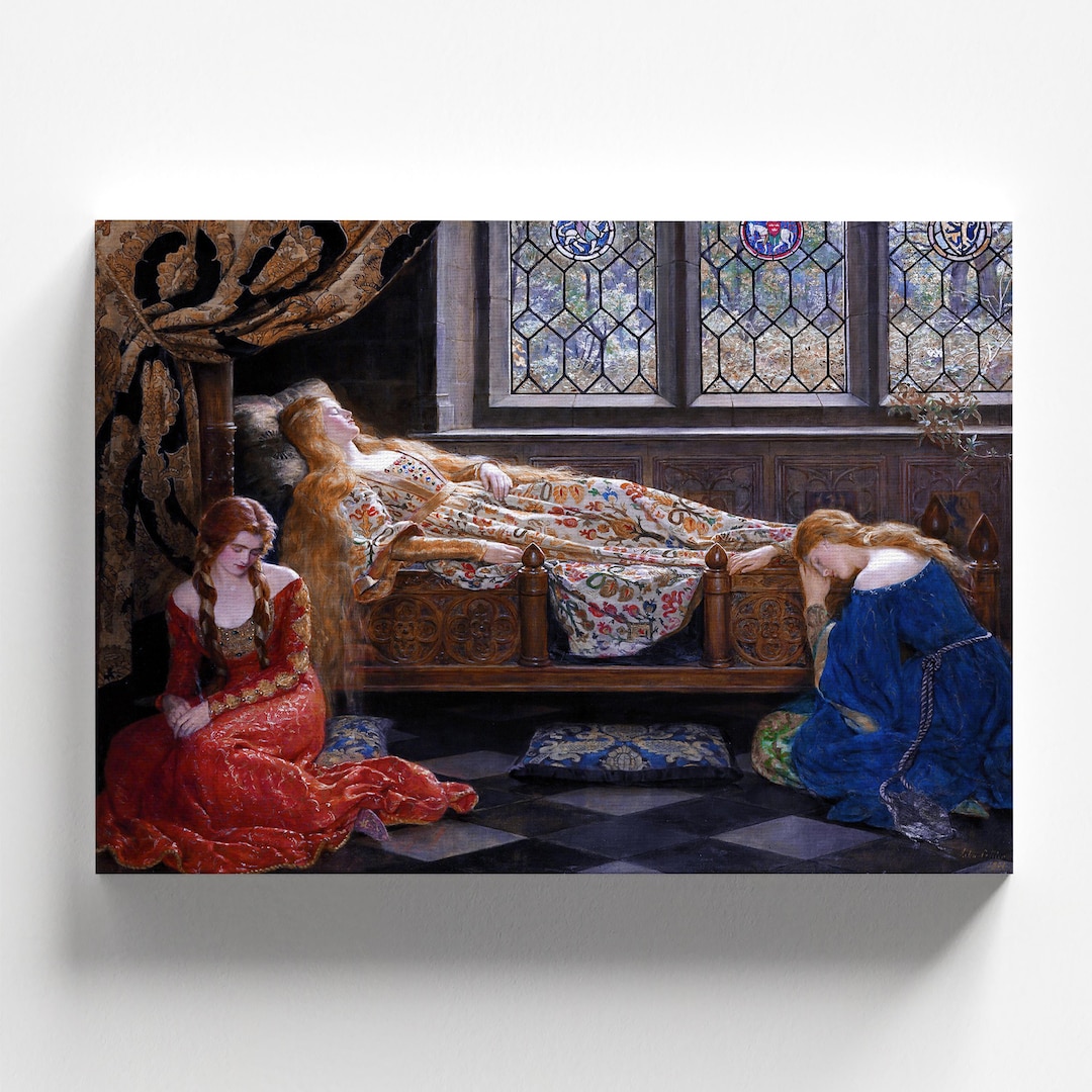 The Sleeping Beauty by John Collier 1921 | Victorian Art Print (B7002 ...