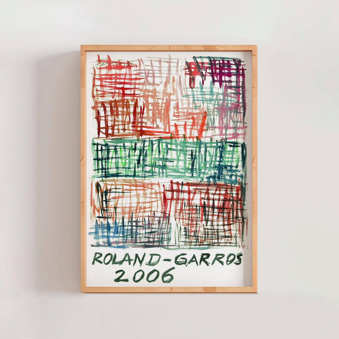 Roland Garros French Open 2006 Poster, Günther Förg, Modern French Art ...