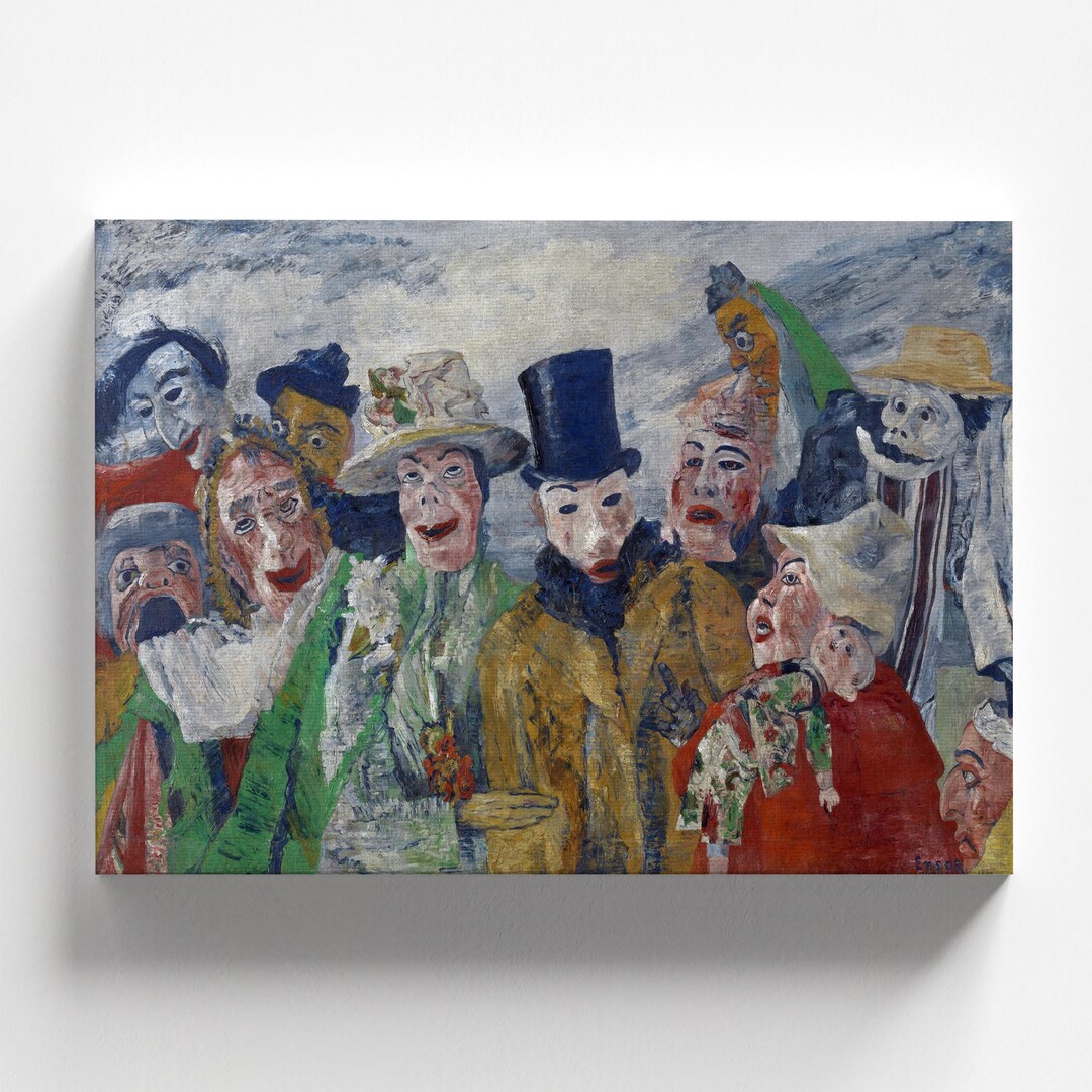 The Intrigue (ensor) by James Ensor 1890 | Expressionist Art Print ...