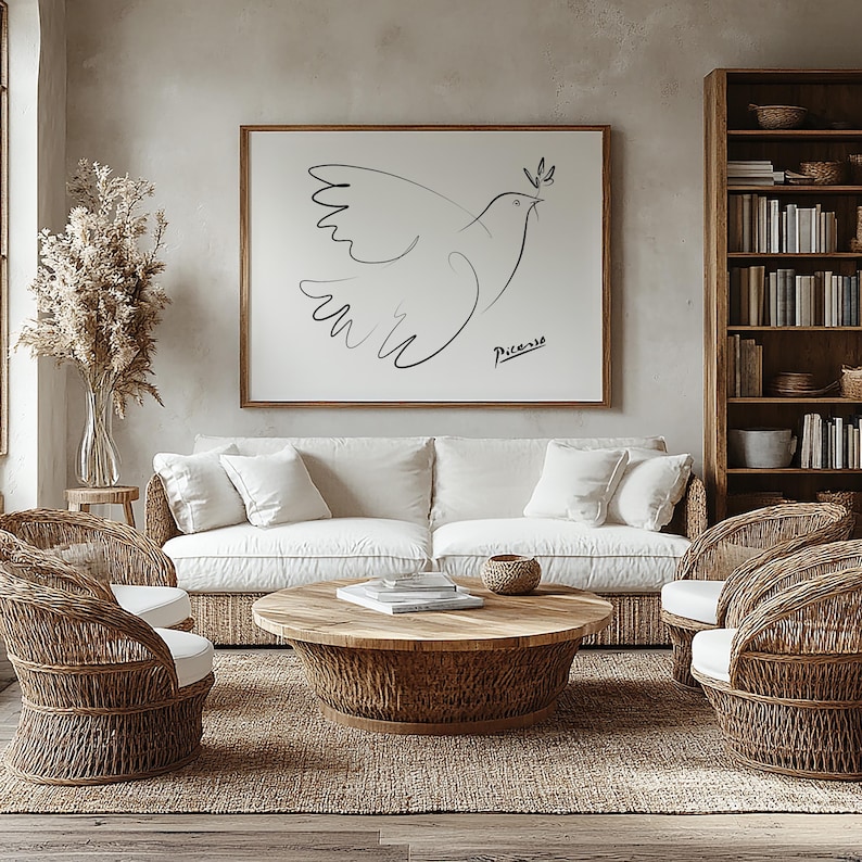 Blue Dove of Peace Lithograph by Pablo Picasso | Modern Minimalist Art ...