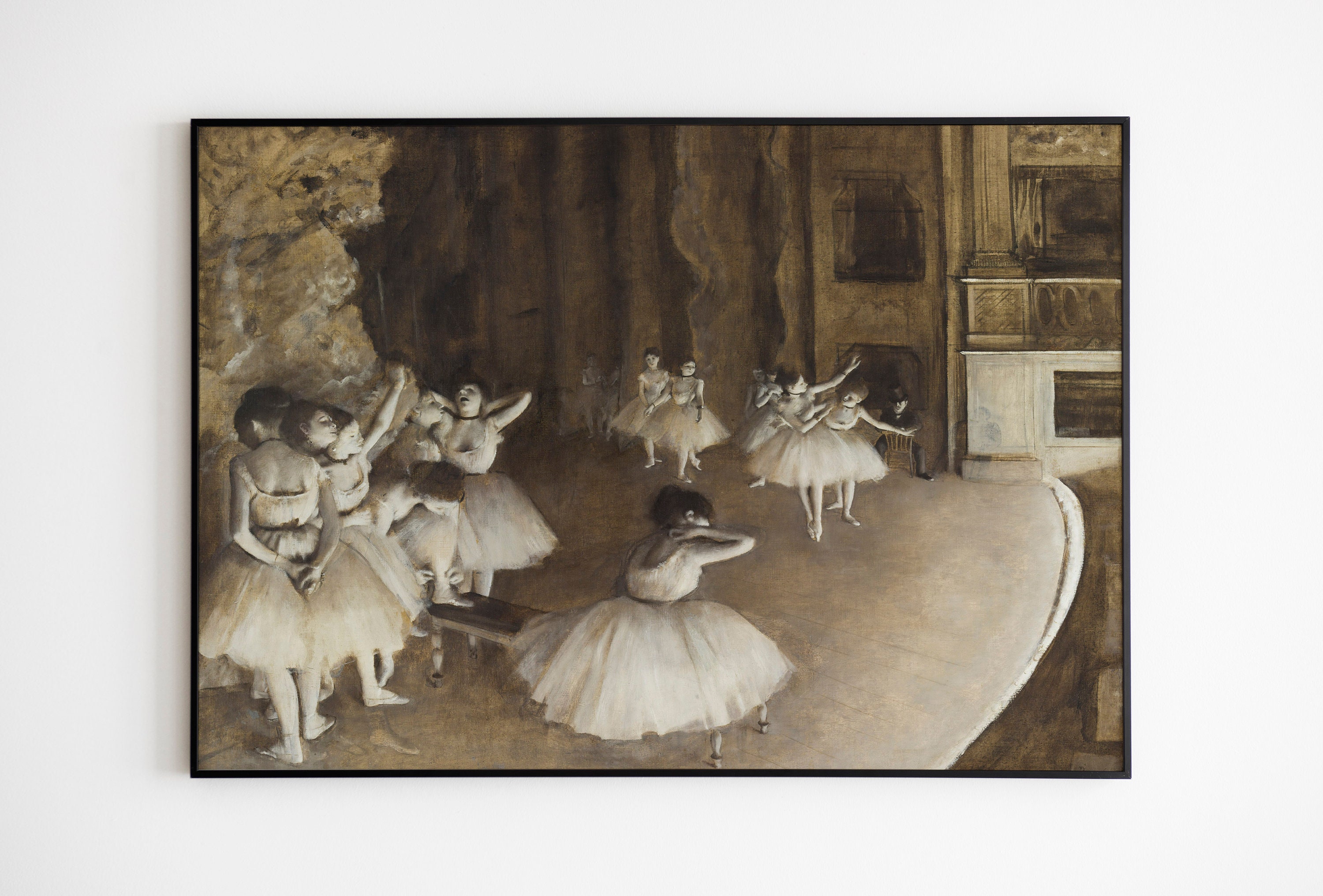 Ballet Rehearsal on Stage by Edgar Degas 1874 Home Decor - Etsy