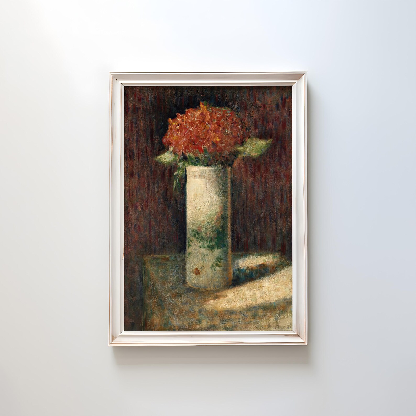 Vase of Flowers by Georges Seurat C.1879-81 | Pointillism Art Print ...
