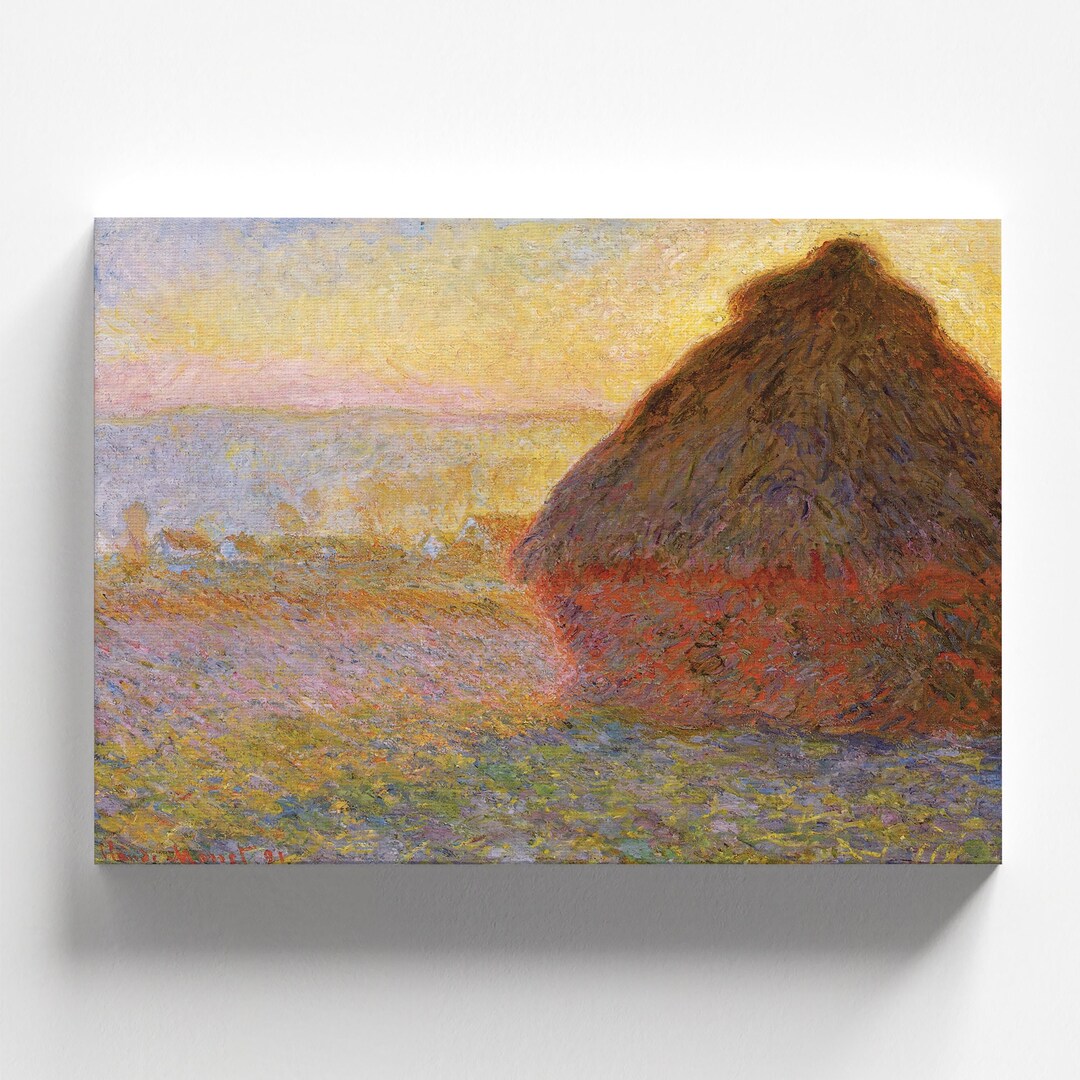 Grainstack (sunset) by Claude Monet 1891 | Impressionism Art Print ...