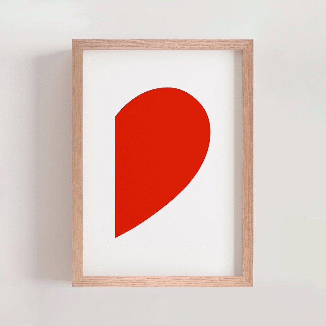 Red Curve by Ellsworth Kelly 2013, Geometric Abstract Art Poster ...