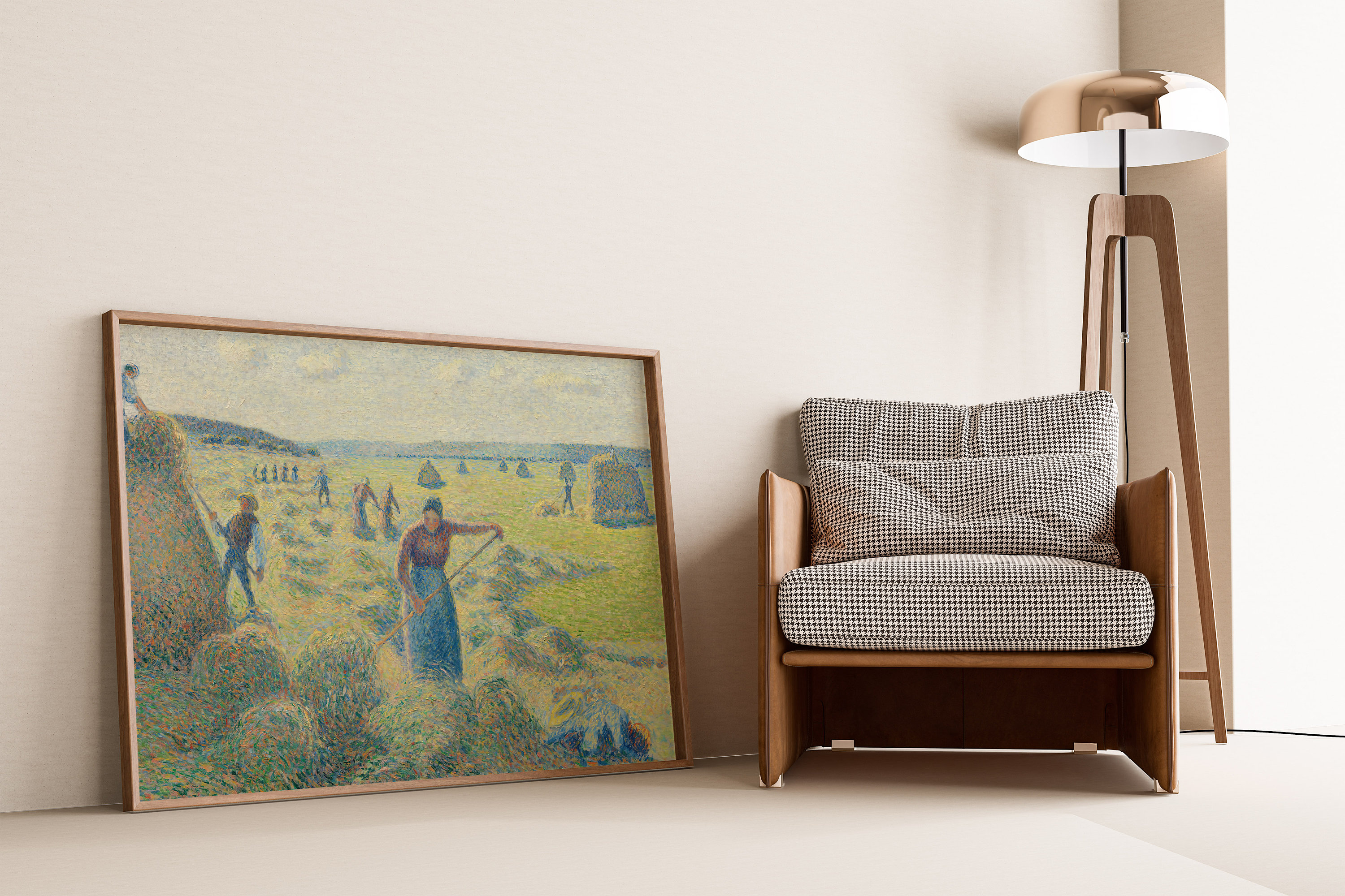 The Harvest of Hay in Eragny la Récolte Des Foins, Éragny by Camille ...