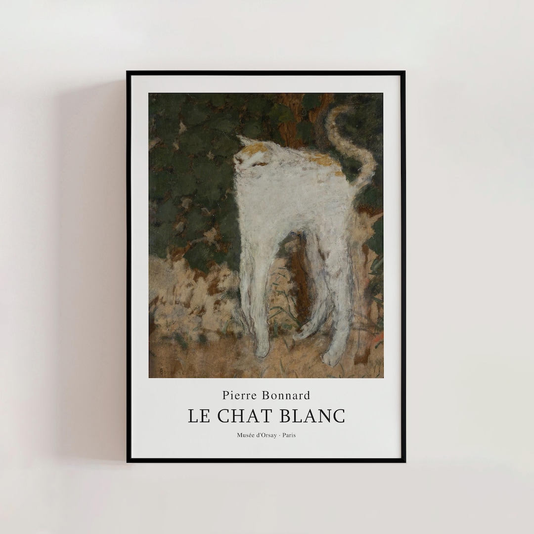Le Chat Blanc (the White Cat) by Pierre Bonnard 1894 Poster, Vintage ...