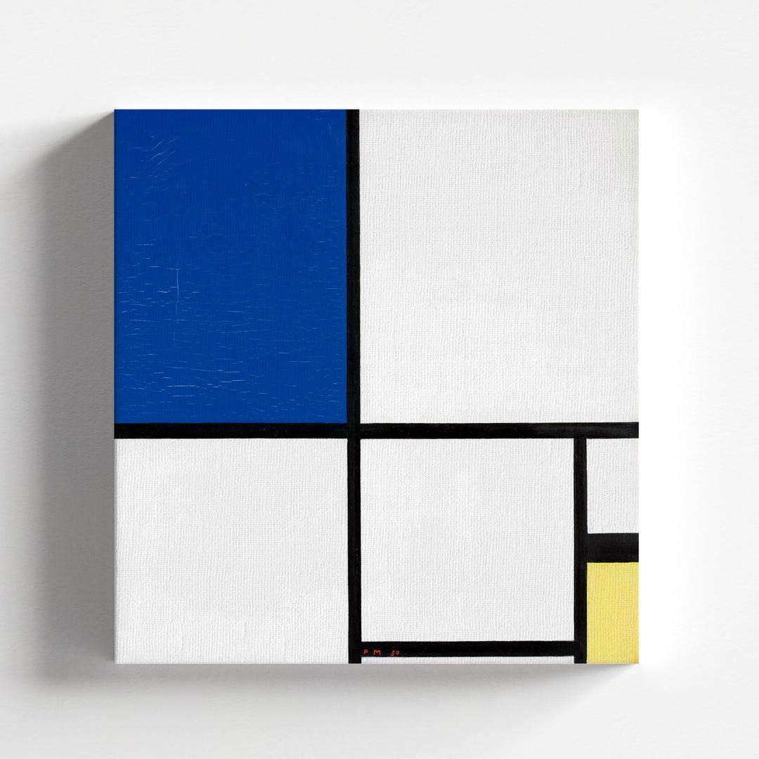 Composition No. II With Blue and Yellow by Piet Mondrian 1930 ...