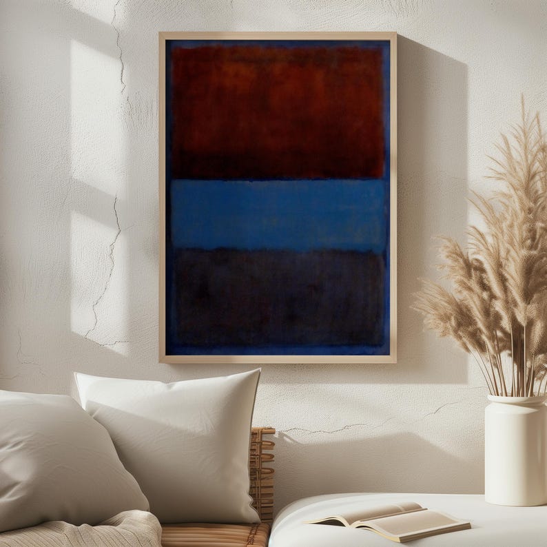 No.61 (rust and Blue) by Mark Rothko 1953 | Abstract Expressionism Art ...