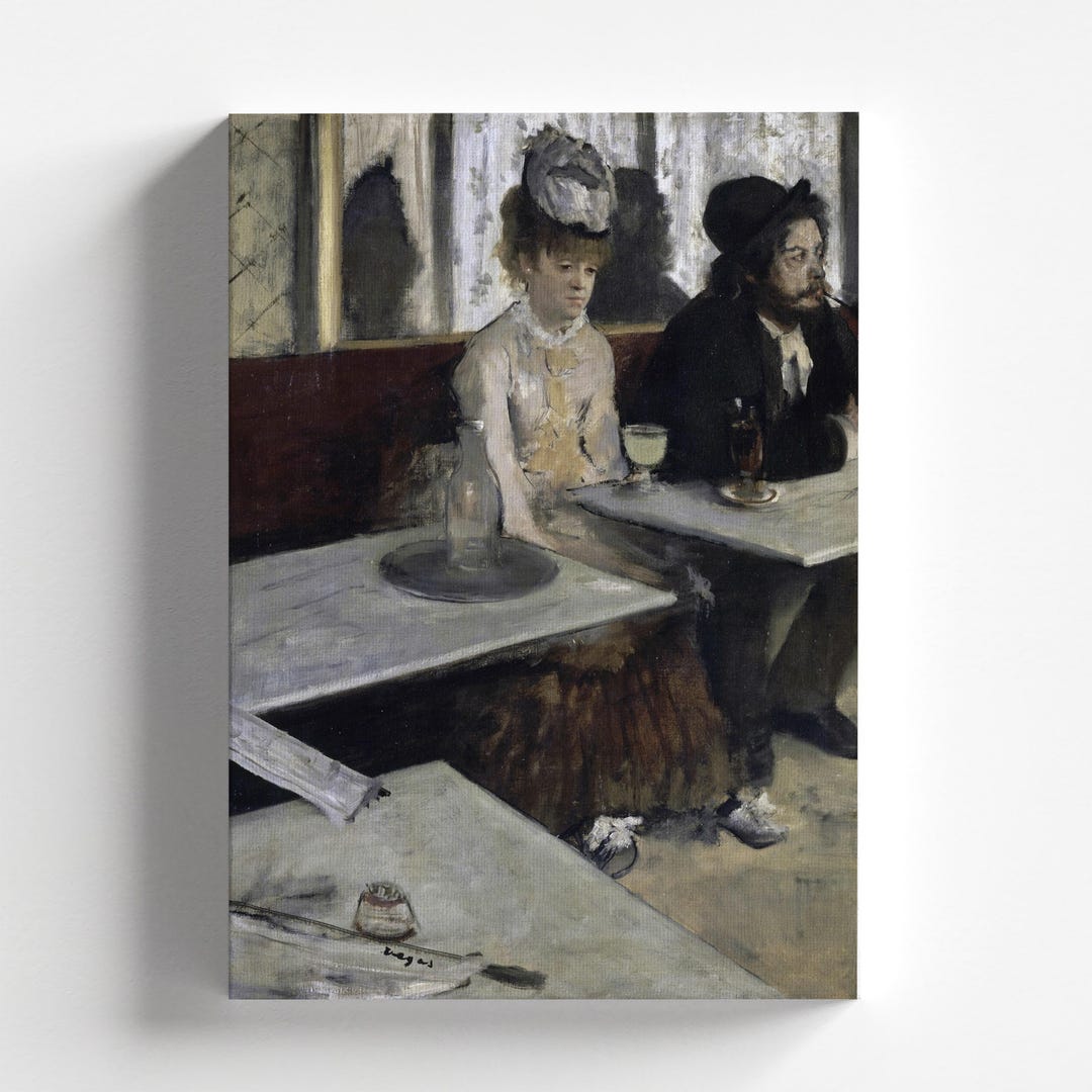 The Absinthe Drinker (au Café (l'absinthe)) by Edgar Degas C.1875-76 ...