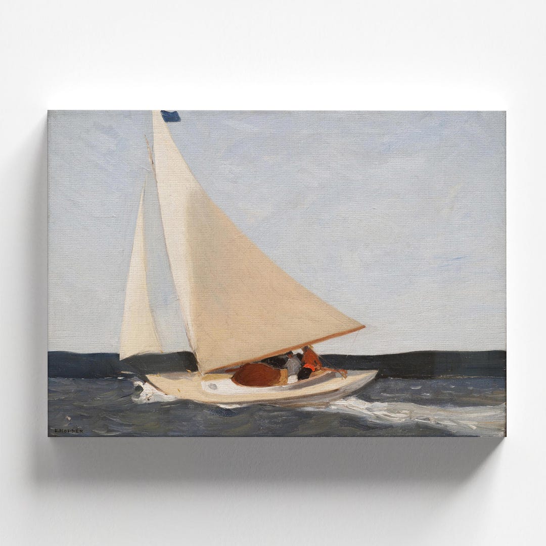 Sailing by Edward Hopper 1911 | American Art Print (D0431) - Etsy