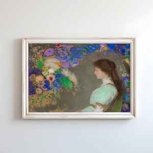 Violette Heymann by Odilon Redon 1910 | Symbolism Art Print (D0907) - Etsy
