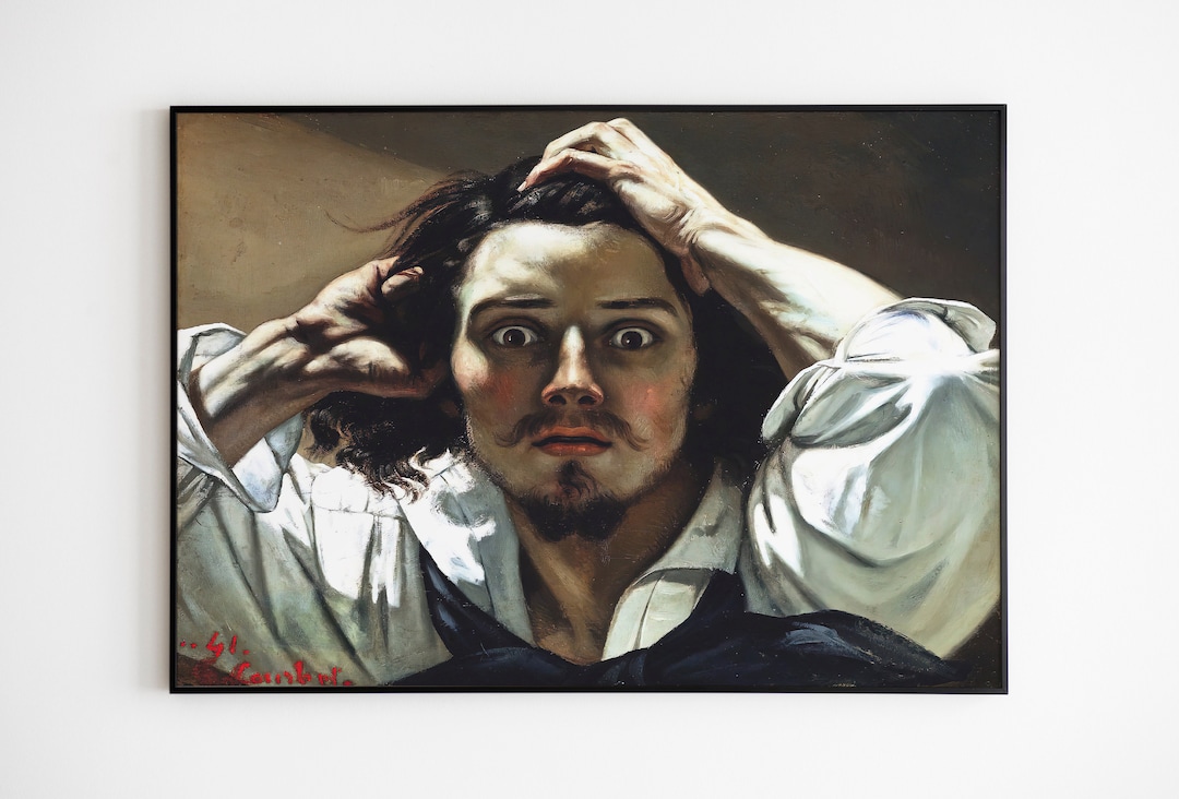 The Desperate Man self-portrait le Désespéré by Gustave Courbet 1843-45 ...