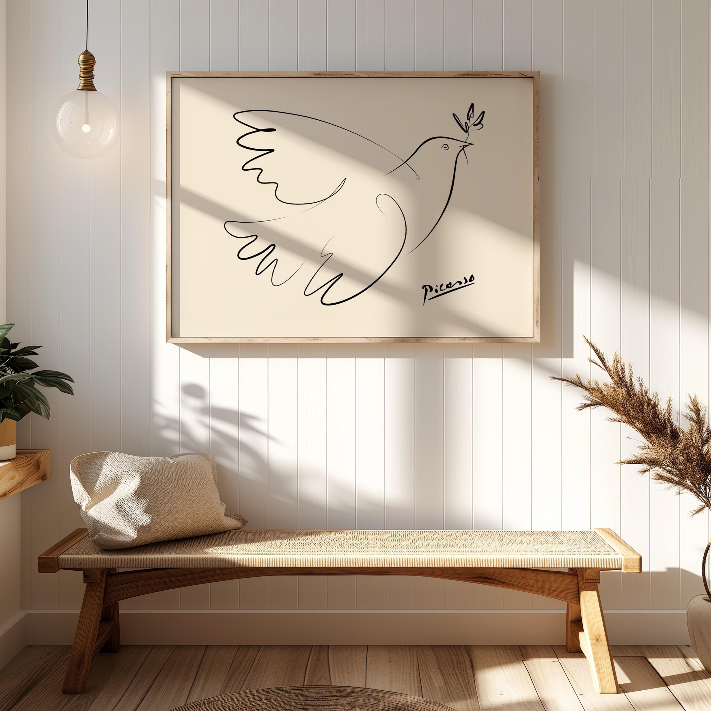 Blue Dove of Peace Lithograph by Pablo Picasso | Modern Minimalist Art ...