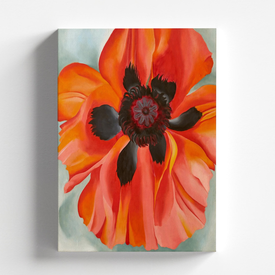 Red Poppy by Georgia O'keeffe 1928 | American Art Print (B8107) - Etsy