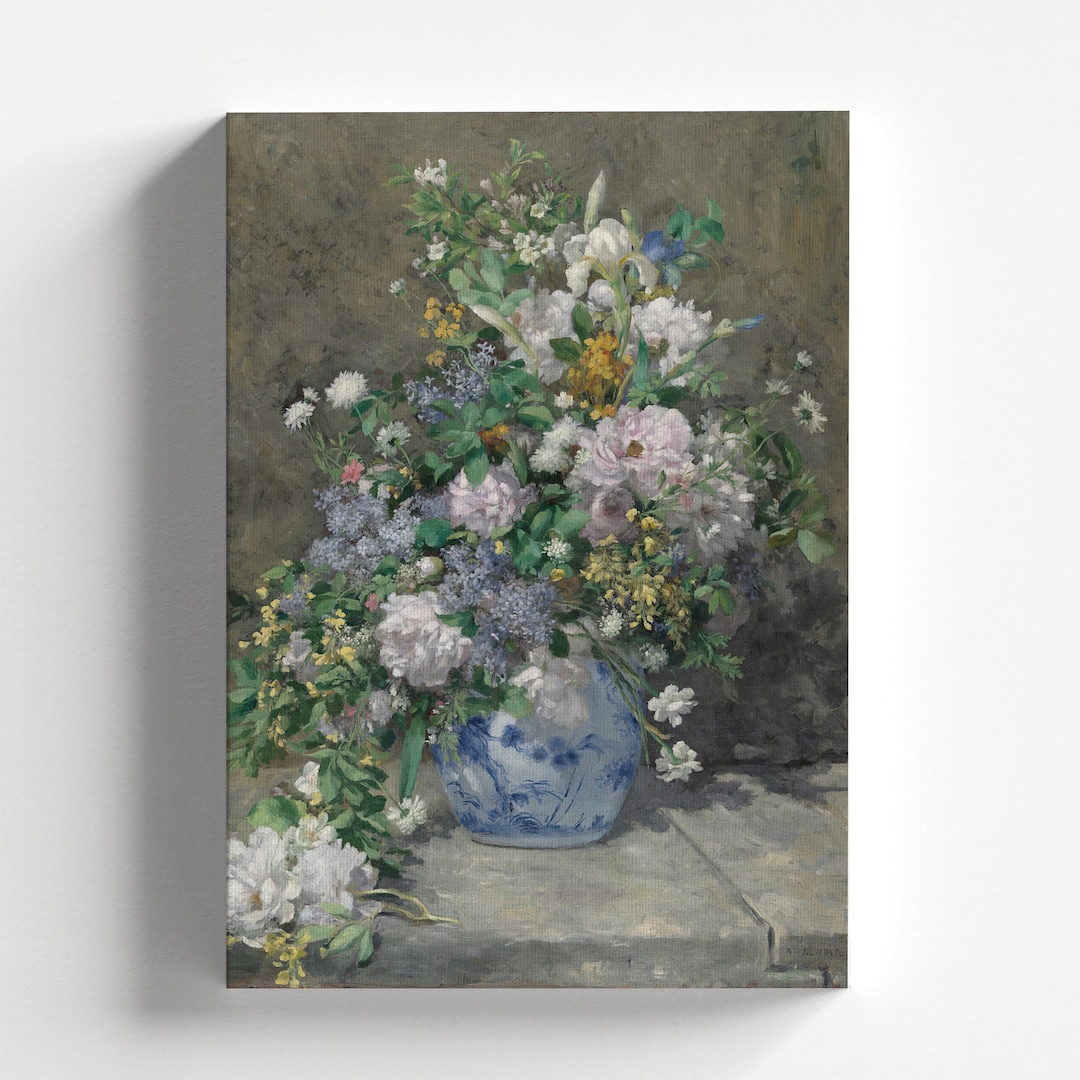Spring Bouquet by Pierre-auguste Renoir 1866 | Impressionism Art Print ...