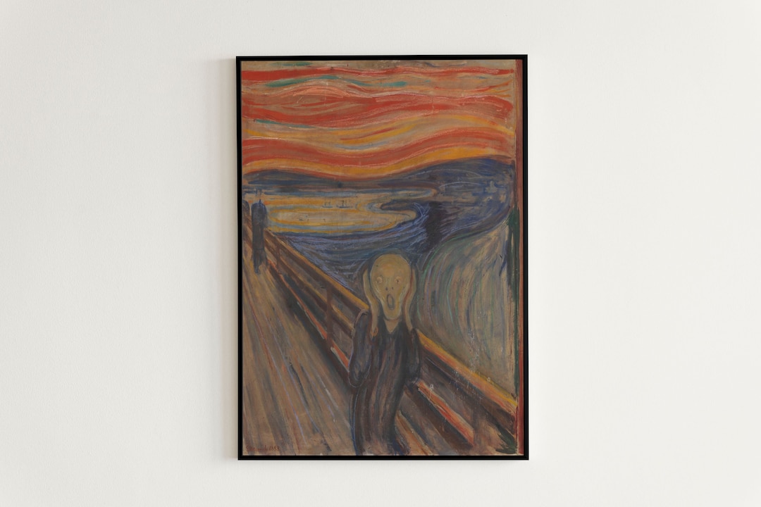 The Scream skrik by Edvard Munch 1893 Expressionism, Genre Painting - Etsy