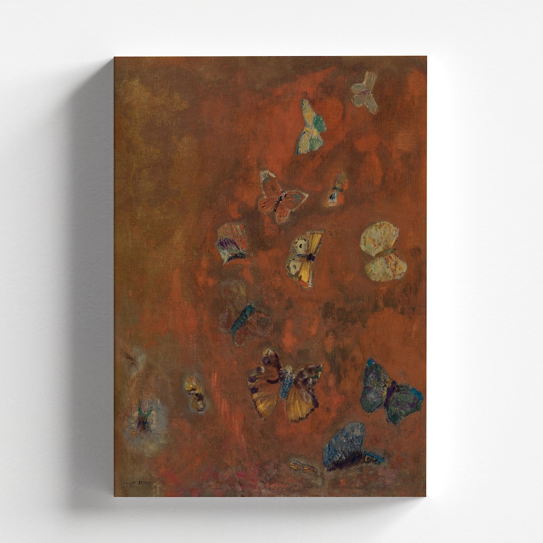 Evocation of Butterflies by Odilon Redon 1911 | Symbolism Art Print ...