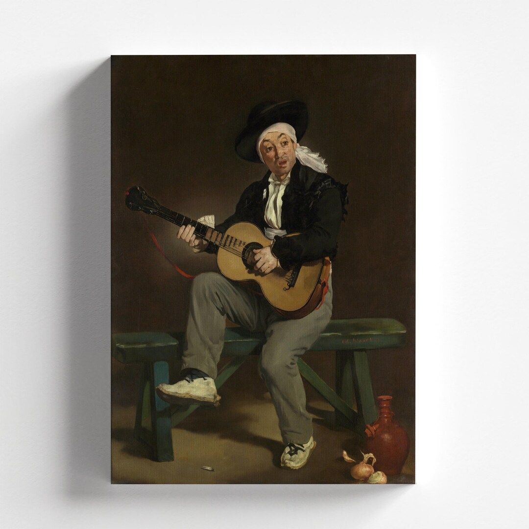 The Spanish Singer by Édouard Manet 1860 | Realism Art Print (D0653) - Etsy