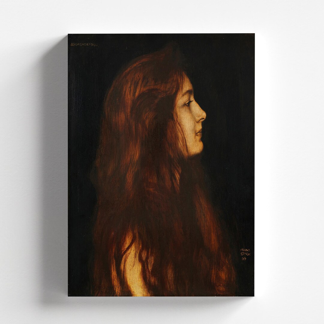 Cinderella by Franz Stuck 1899 | Symbolism Art Print (D0859) - Etsy