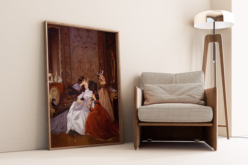 Hesitant Fiancée by Auguste Toulmouche 1866 Academicism, Genre Painting ...