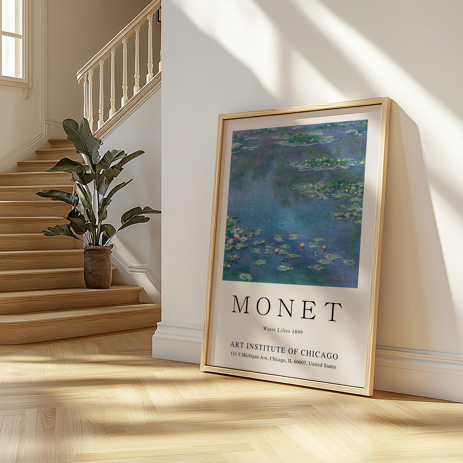 Claude Monet Water Lilies Poster, Landscape Impressionism Home Decor ...